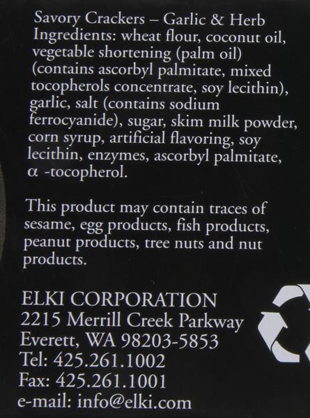 Elki Garlic And Herb Savory Crackers Hy Vee Aisles Online Grocery Shopping