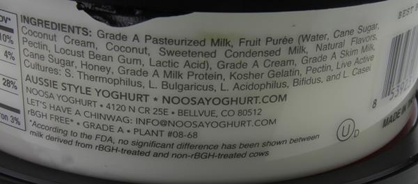 Coconut Noosa Yogurt Nutrition Facts | Besto Blog