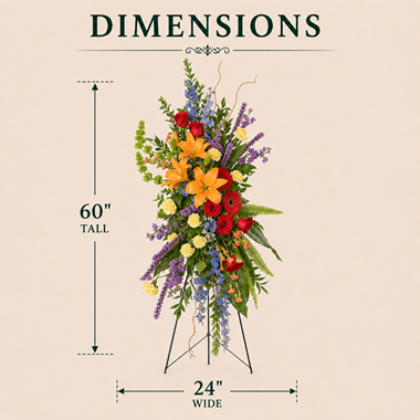 A Beautiful Life - Standing Flower Easel Spray | Hy-Vee Aisles Online ...